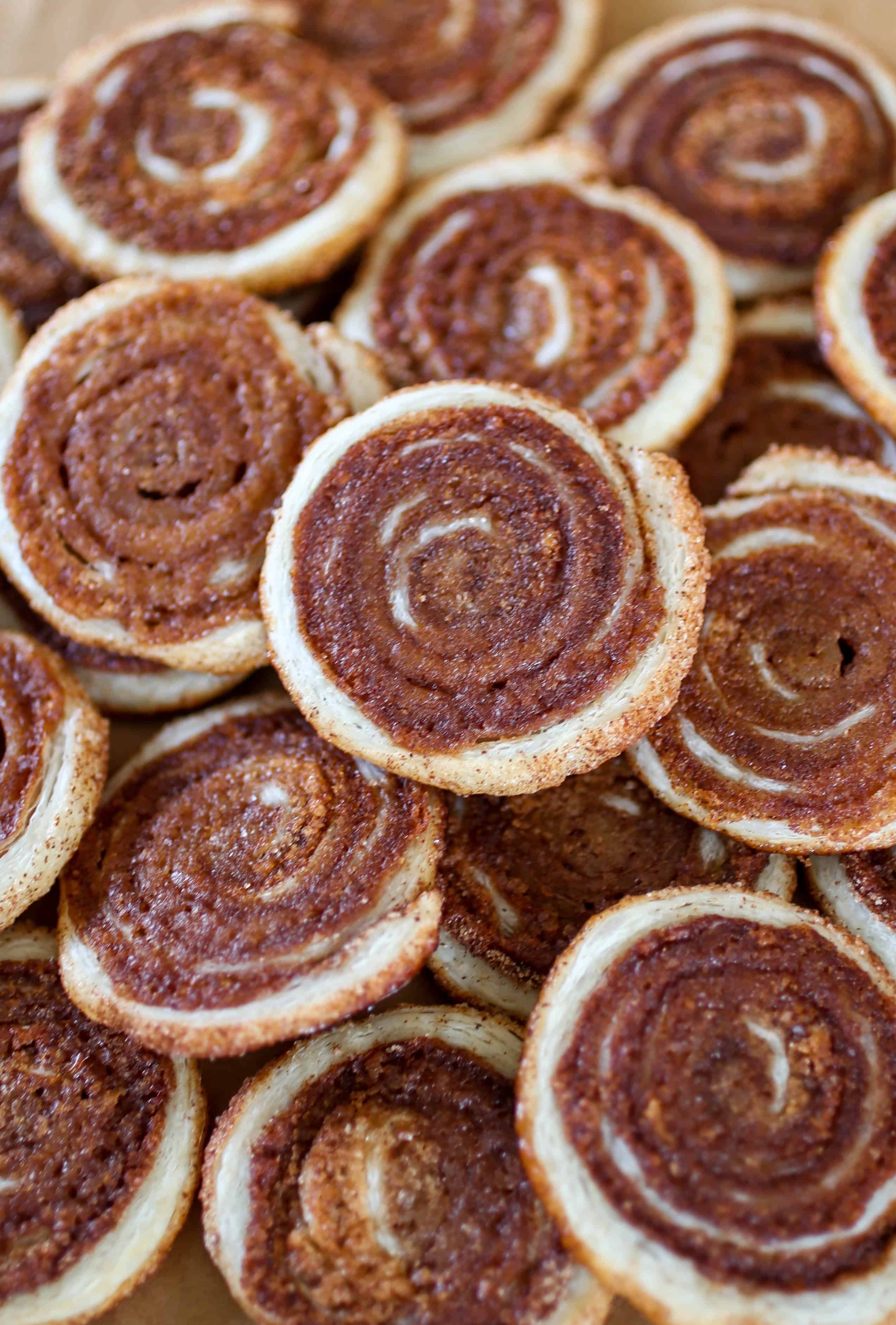 Cinnamon Sugar Puff Pastry Cookies Sprinkle Some Sugar